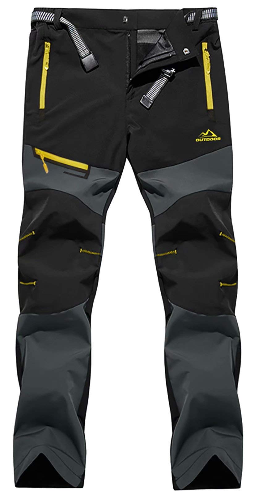 BIYLACLESEN Hiking Pants Mens Spring Fall Outdoor Pants Waterproof Pants Work Pants for Men Fishing Pants Travel Pants Tactical Pants Men