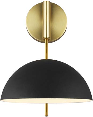 Feiss EW1071MWT Contemporary Modern One Light Wall Sconce from Jane Collection in Brass-Antique Finish