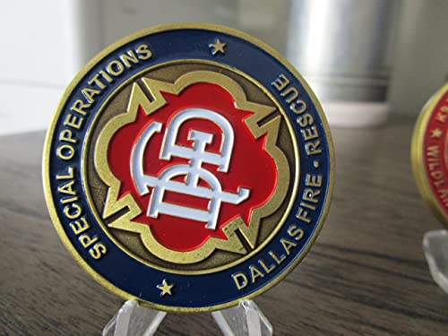 Dallas Fire Department Special Operations k9 Hazmat Swiftwater WildlandChallenge Coin