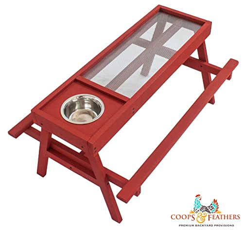 Coops & Feathers Chick-Nic Table (Barn Red)