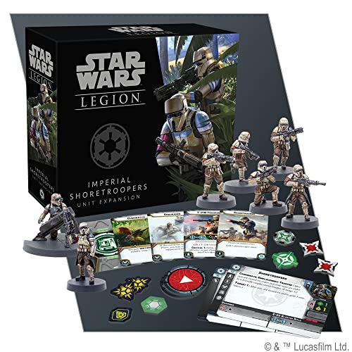 Atomic Mass Games Star Wars: Legion Imperial Shoretroopers Unit Expansion - Elite Troopers! Tabletop Miniatures Game, Strategy Game for Kids and Adults, Ages 14+, 2 Players, 3 Hour Playtime, Made