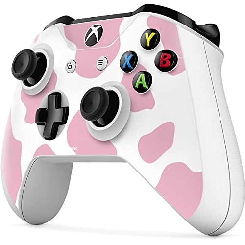 Skinit Decal Gaming Skin Compatible with Xbox One S Controller - Officially Licensed Originally Designed Pink Cow Print Design