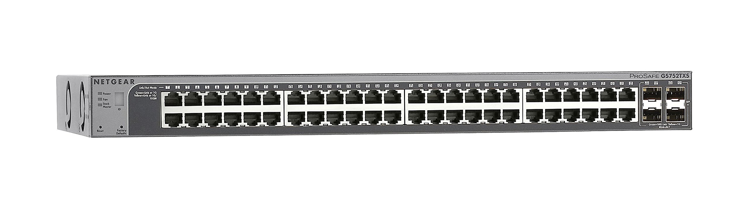 NetgGear ProSafe GS752TXS Ethernet Switch GS752TXS-100NAS