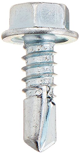The Hillman Group 47223 1/4-14-Inch x 3/4-Inch Washer Head Self Drilling Screw, 1-Pound