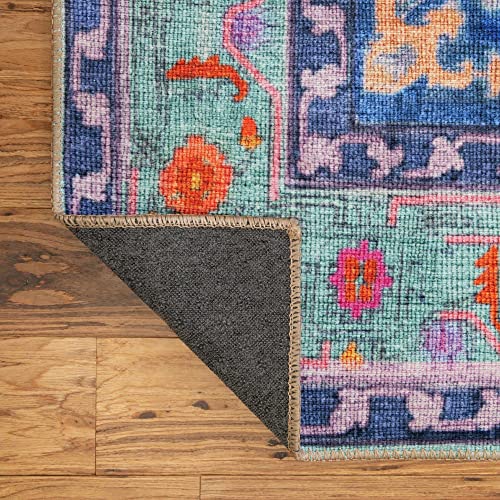Rugs.com Timeless Collection Rug – 6' x 9' Blue Flatweave Rug Perfect for Bedrooms, Dining Rooms, Living Rooms