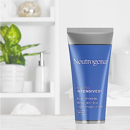 Neutrogena Ageless Retinol Cream - Anti-Wrinkle Night Moisturizer with Hyaluronic Acid, Vitamin E & Shea Butter, 1.4 oz