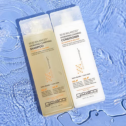 Giovanni Hair Care 50/50 Balanced Hydrating-Clarifying Shampoo, 8.5 Fl oz