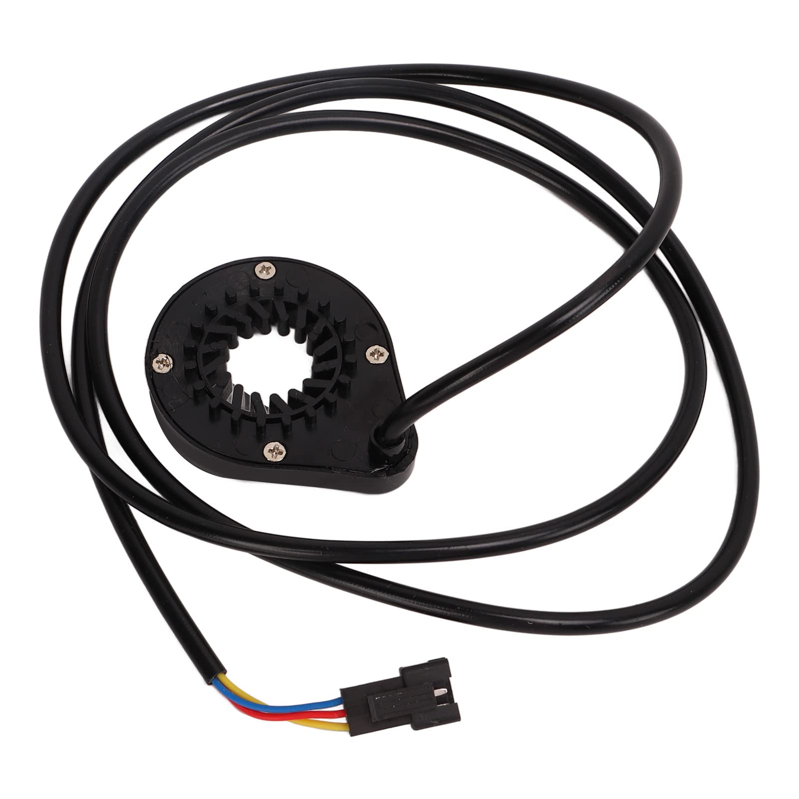 Bike Power Pedal Assist Sensor, ABS Replacement Part Left Side Sensitive Induction 12 Magnetic Reliable Electric Bicycle Pedal Assist Sensor for Safe Riding