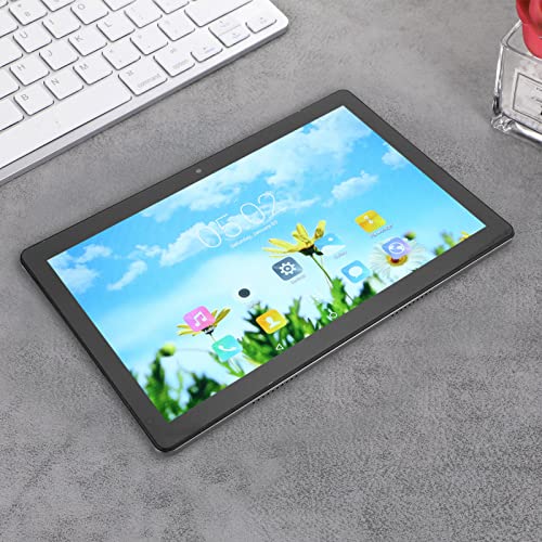 CHICIRIS 10.1 Inch Tablet, 100240V 1960x1080 IPS Tablet Octa Core CPU Processor for Home for Travel (Black)