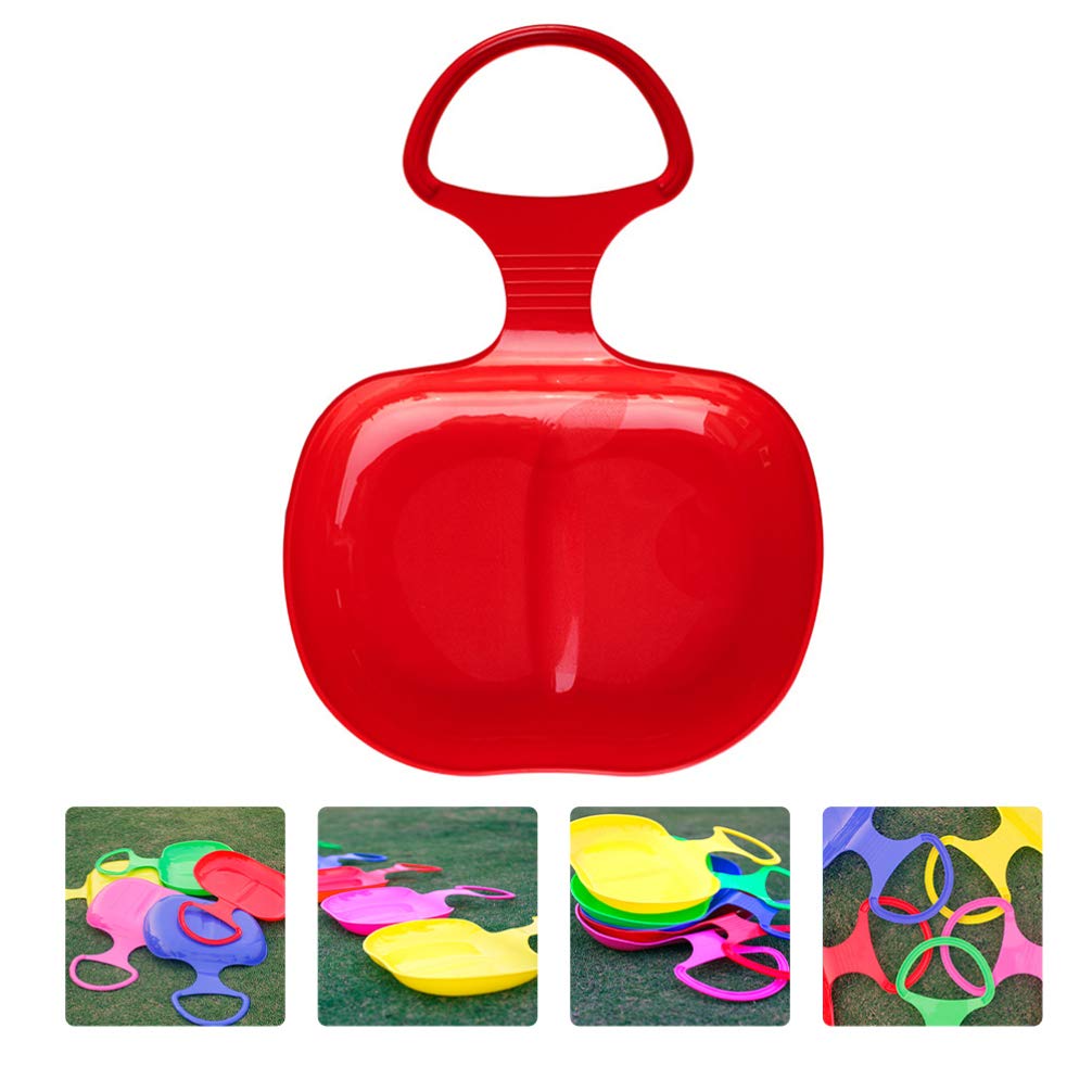 BESPORTBLE Snow Disc Saucer Snow Sleds Lightweight Flying Carpet Portable Rolling Snow Slider Disc Toy Snow Saucer Sleds for Kids Outdoor Random Ski Board Sled