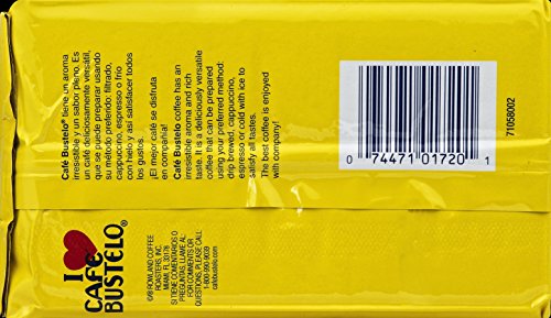 Café Bustelo Espresso Dark Roast Ground Coffee Brick, 10 Ounce