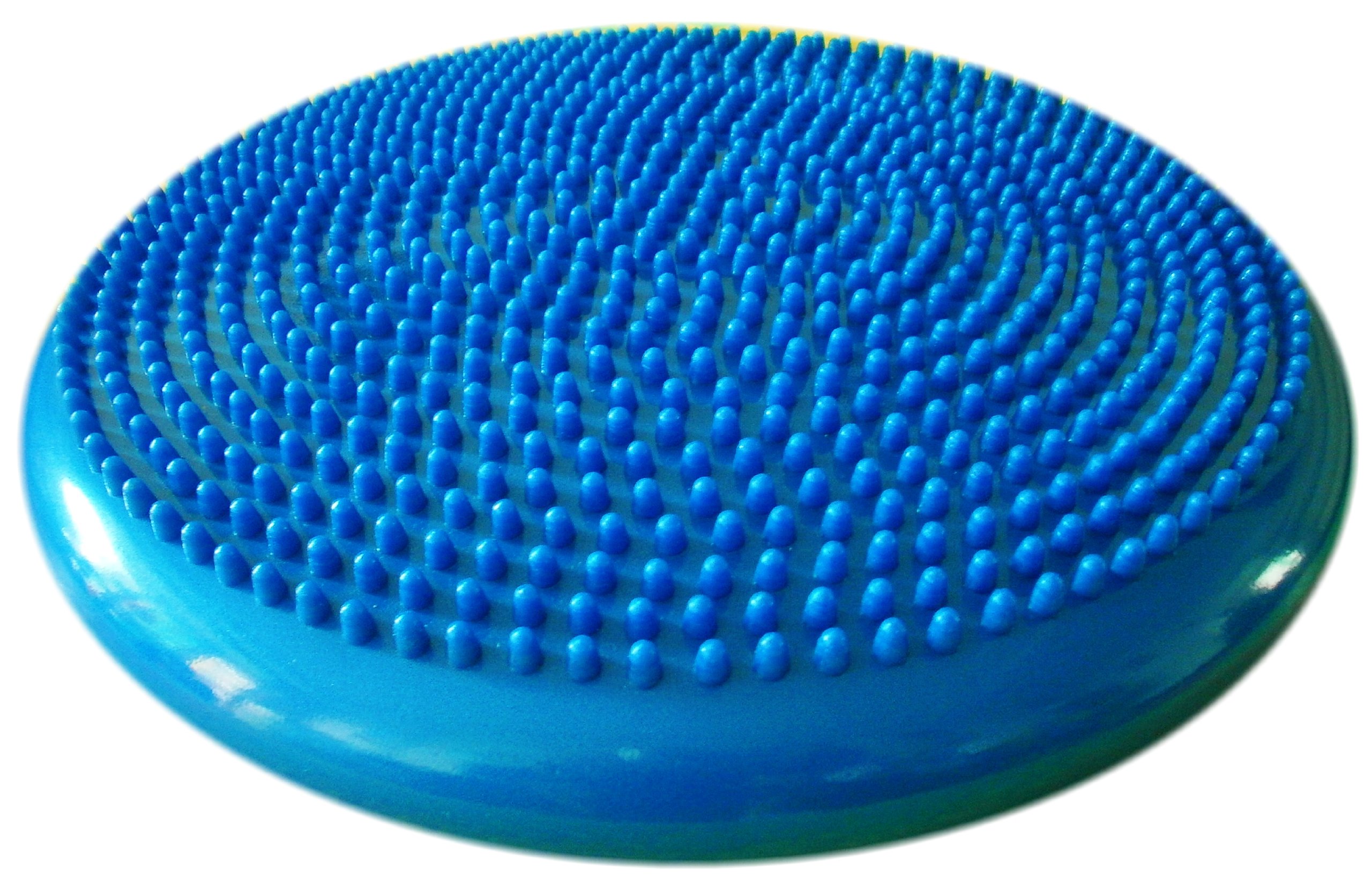 AppleRound Air Stability Wobble Cushion, Blue, 34cm/13.5in Diameter, Balance Disc, Pump Included