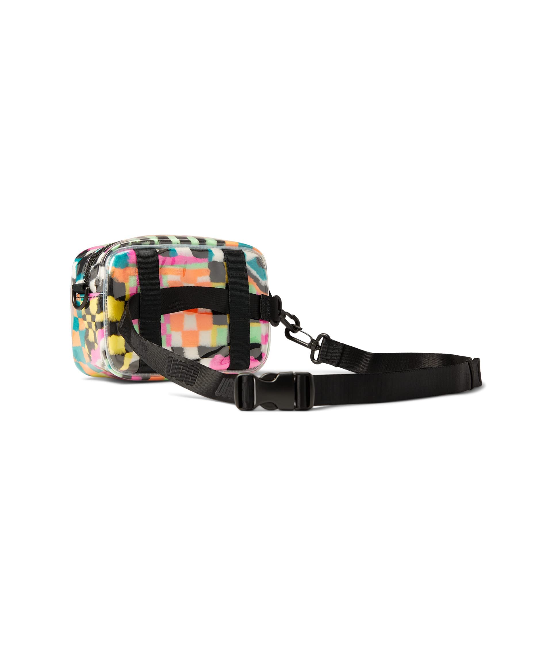 UGG Women's Janey Ii Clear Handbag, Black Multi Checks, One Size