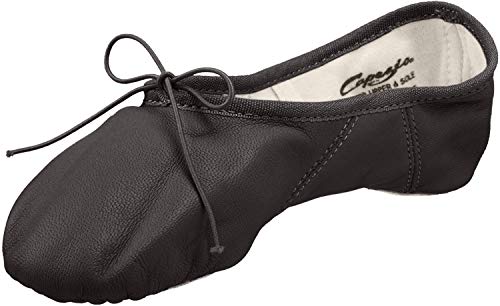 Capezio Women's Juliet Ballet Shoe, Black, 6 M US