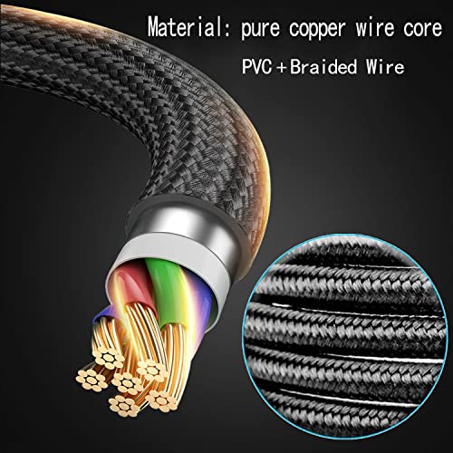 FAAEAL QC35 Cable Aux Cord Replacement for Bose 700 QuietComfort QC45 QC35II QC25 Noise Cancelling Headphones, JBL E45BT E55BT E65BTNC Earphone,2.5mm to 3.5mm Extension Aux Cord(4.9ft)