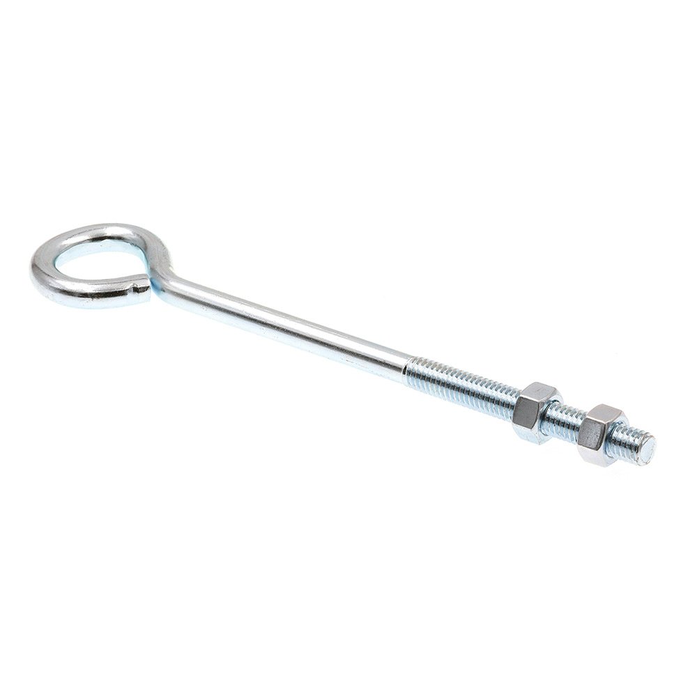 Prime-Line 9066877 Eye Bolts With Nuts, 3/8 In.-16 X 8 In., Zinc Plated Steel (20 Pack)