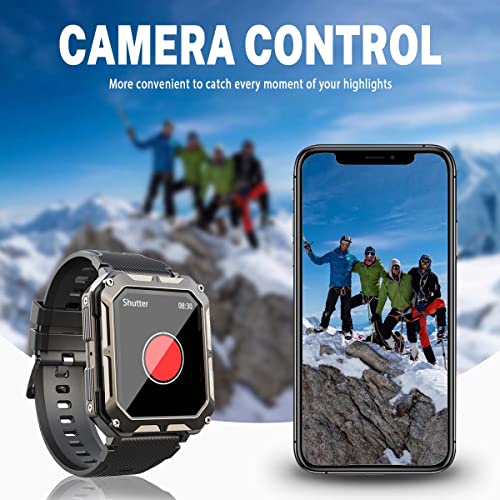 𝑭𝑰𝑳𝑰𝑬𝑲𝑬𝑼 𝑴𝒊𝒍𝒊𝒕𝒂𝒓𝒚 𝑺𝒎𝒂𝒓𝒕 𝑾𝒂𝒕𝒄𝒉 𝑴𝒆𝒏 Bluetooth Call Ip68 Waterproof Fitness Smart Watches Heart Rate Blood Pressure Smart Watch Black Steel Man Smartwatches for Android iOS