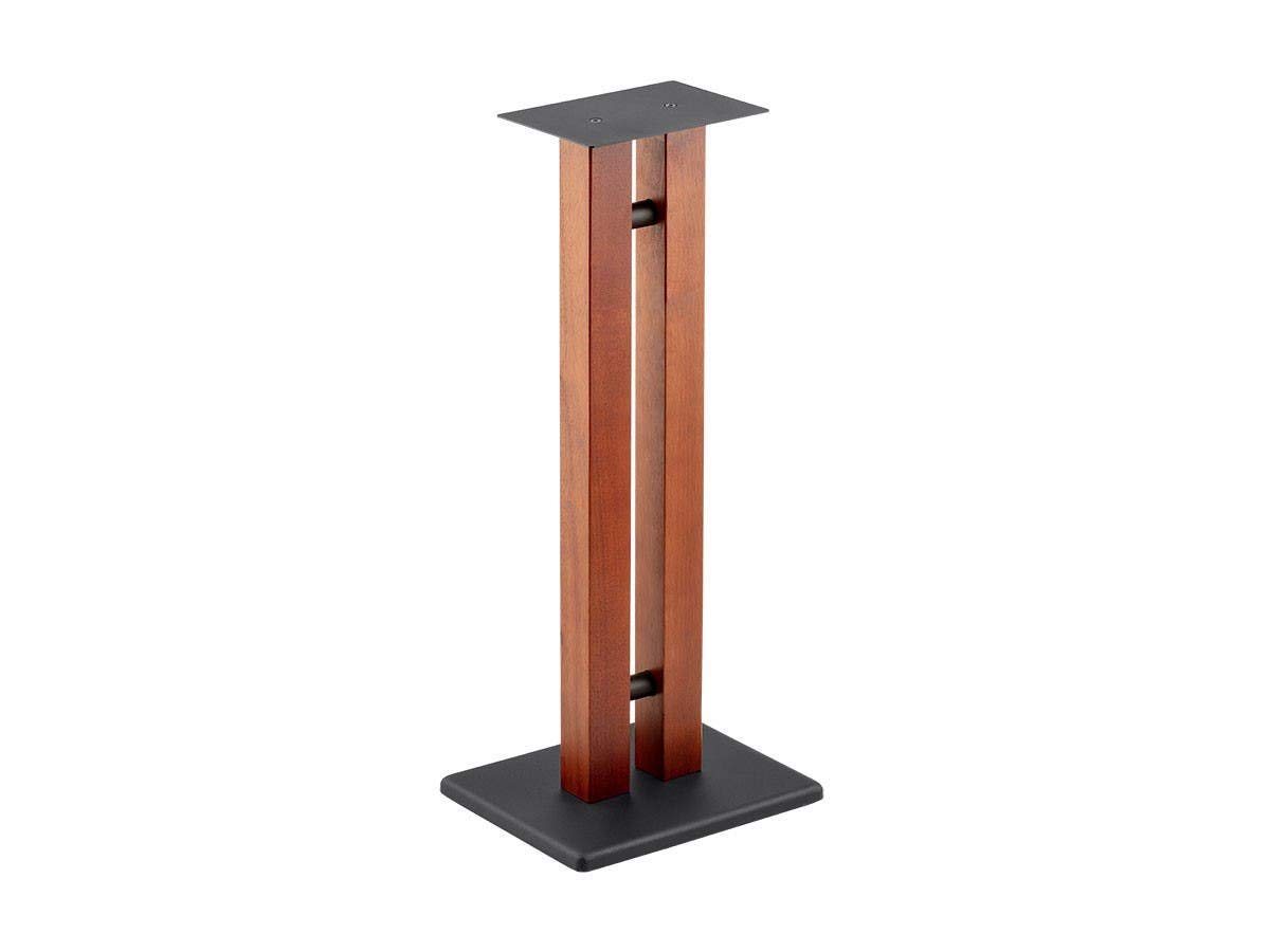 Monolith Speaker Stands (Each) 50 Lbs Capacity, Adjustable Spikes, Sturdy Construction, Ideal for Home Theater Speakers, Adjustable Spikes, 28 Inch, Cherry Wood Finish