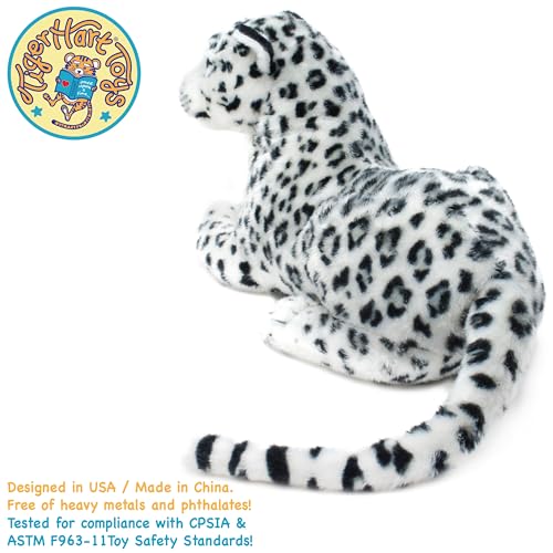TigerHart Sinovia The Snow Leopard - 17 Inch Stuffed Animal Plush Snow Cat