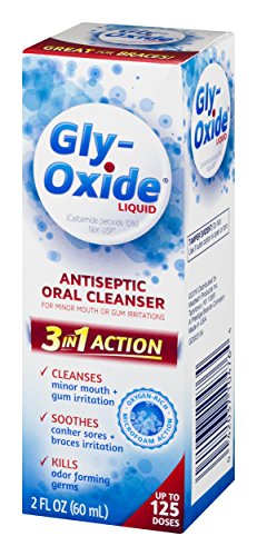 Gly-Oxide Alcohol-Free Antiseptic Mouth Sore Rinse, 2 oz, Packaging May Vary