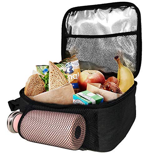 Hap Tim Insulated Lunch Box for Men, Reusable Lunch Bag for Women, Spacious Lunchbox Adult, Dark grey (18654-DG)