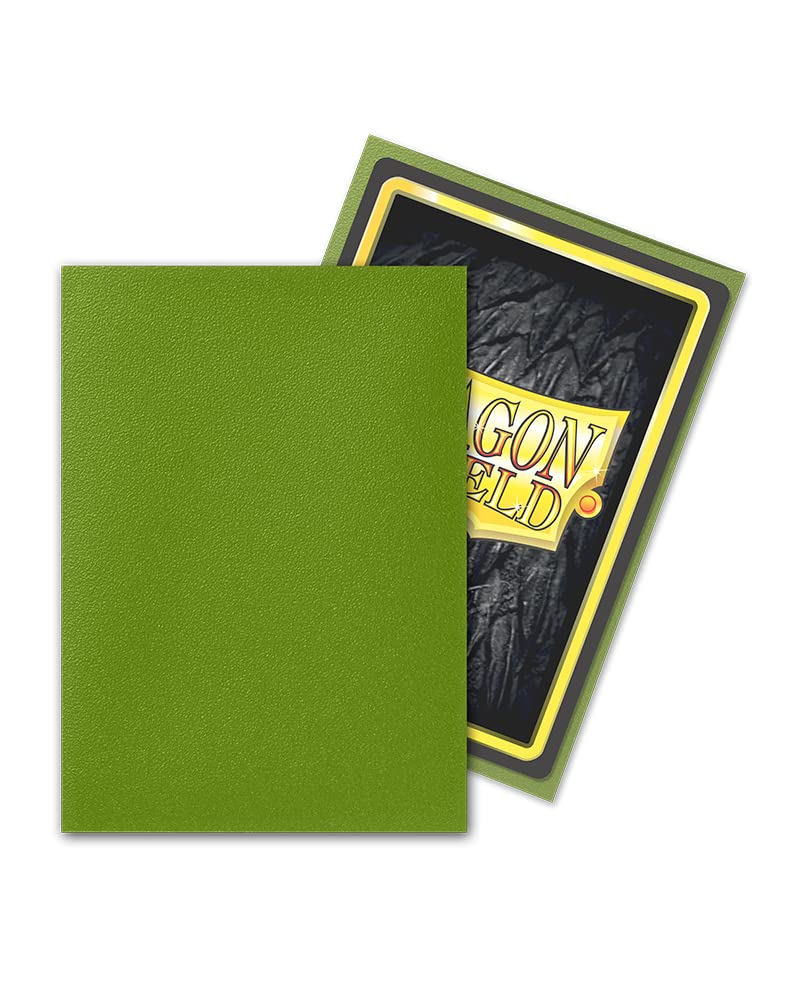 Arcane Tinmen Dragon Shield Standard Size Sleeves – Matte Olive 100CT - Card Sleeves are Smooth & Tough - Compatible with Pokemon, Yugioh, & Magic The Gathering Card Sleeves – MTG, TCG, OCG,ART11040
