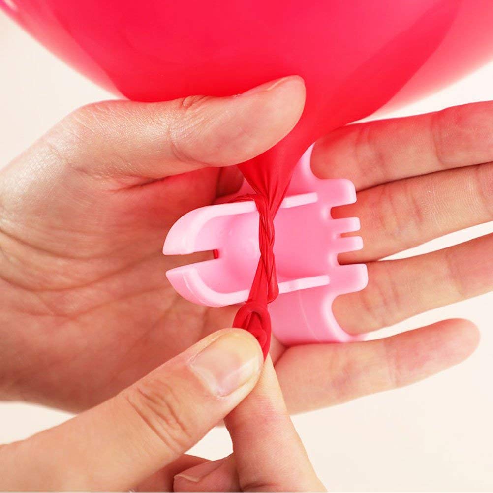 BinaryABC Balloon Tying Tool Device,Balloons Knot Tool,6Pcs(Random Color)
