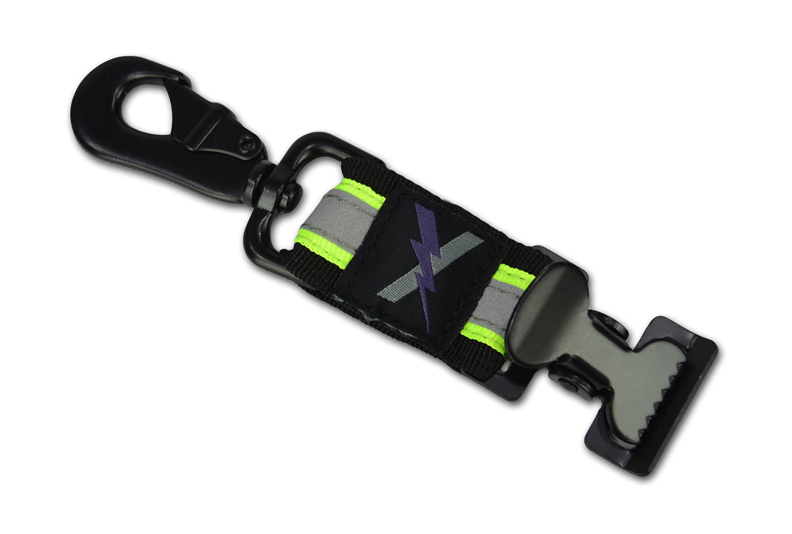 The Original Lightning X Reflective Firefighter Rescue Extrication Work Glove Strap w/Alligator Clip