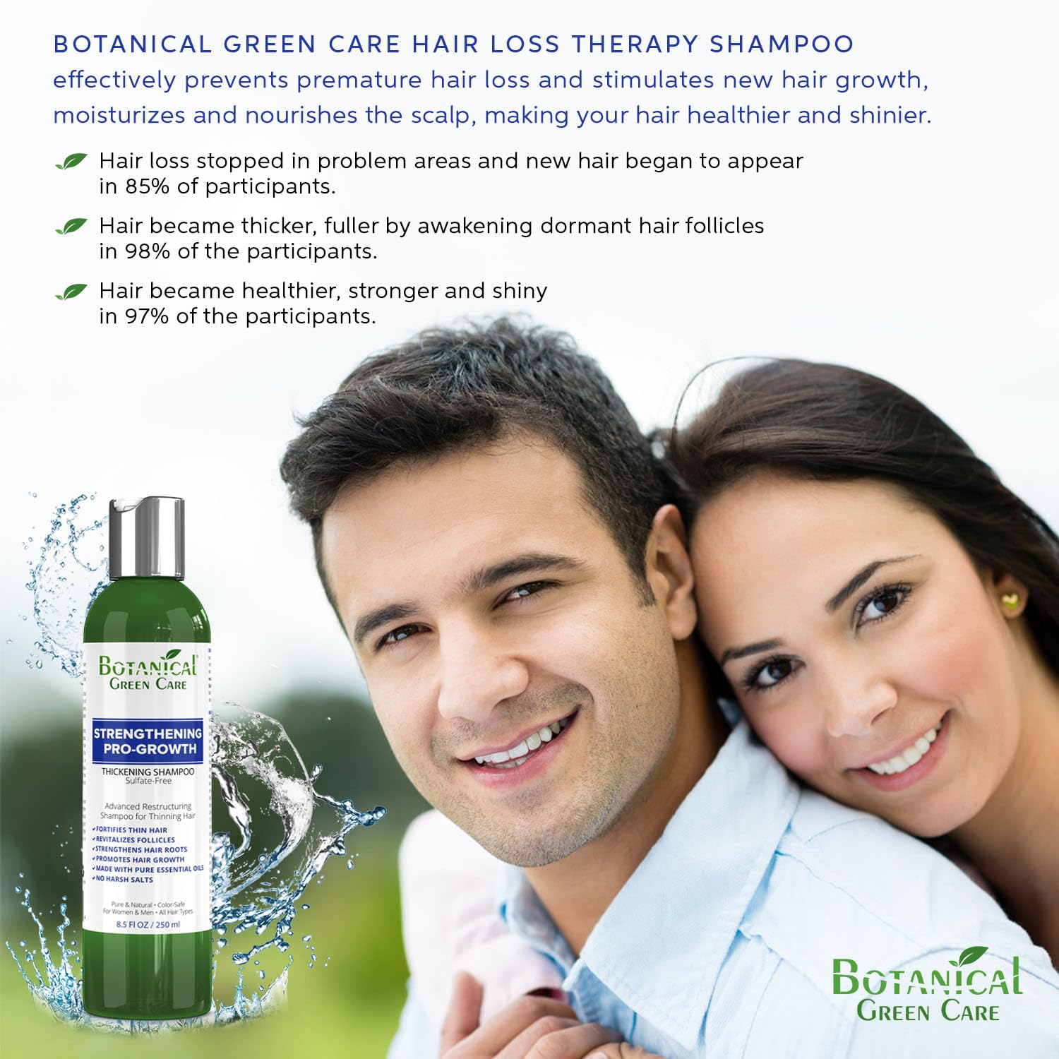Strengthening Pro-Growth Shampoo, Hair Loss Therapy. Thickening Shampoo for Thinning Hair, Hair Loss Shampoo