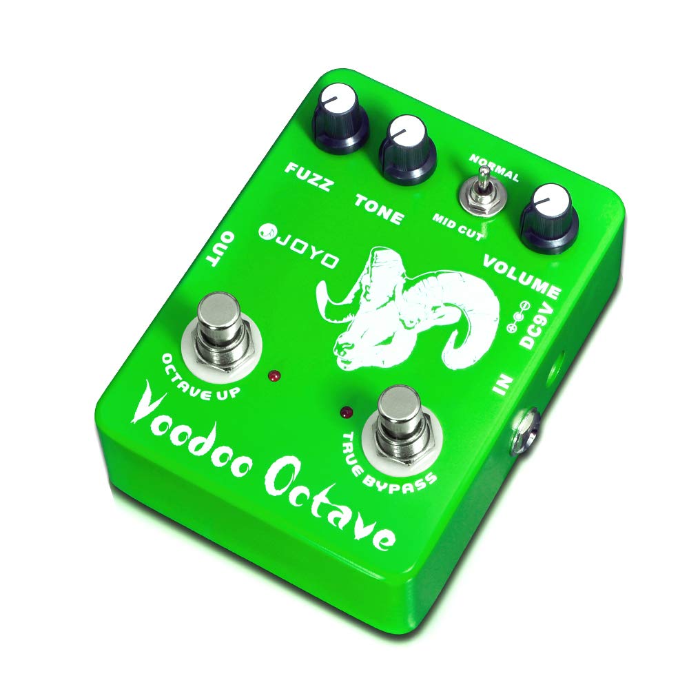 JOYO JF-12 Voodoo Octave Germanium 60's Fuzz Pedal Bundle with JP-05 Pedal Power Supply Built-in Rechargeable Battery