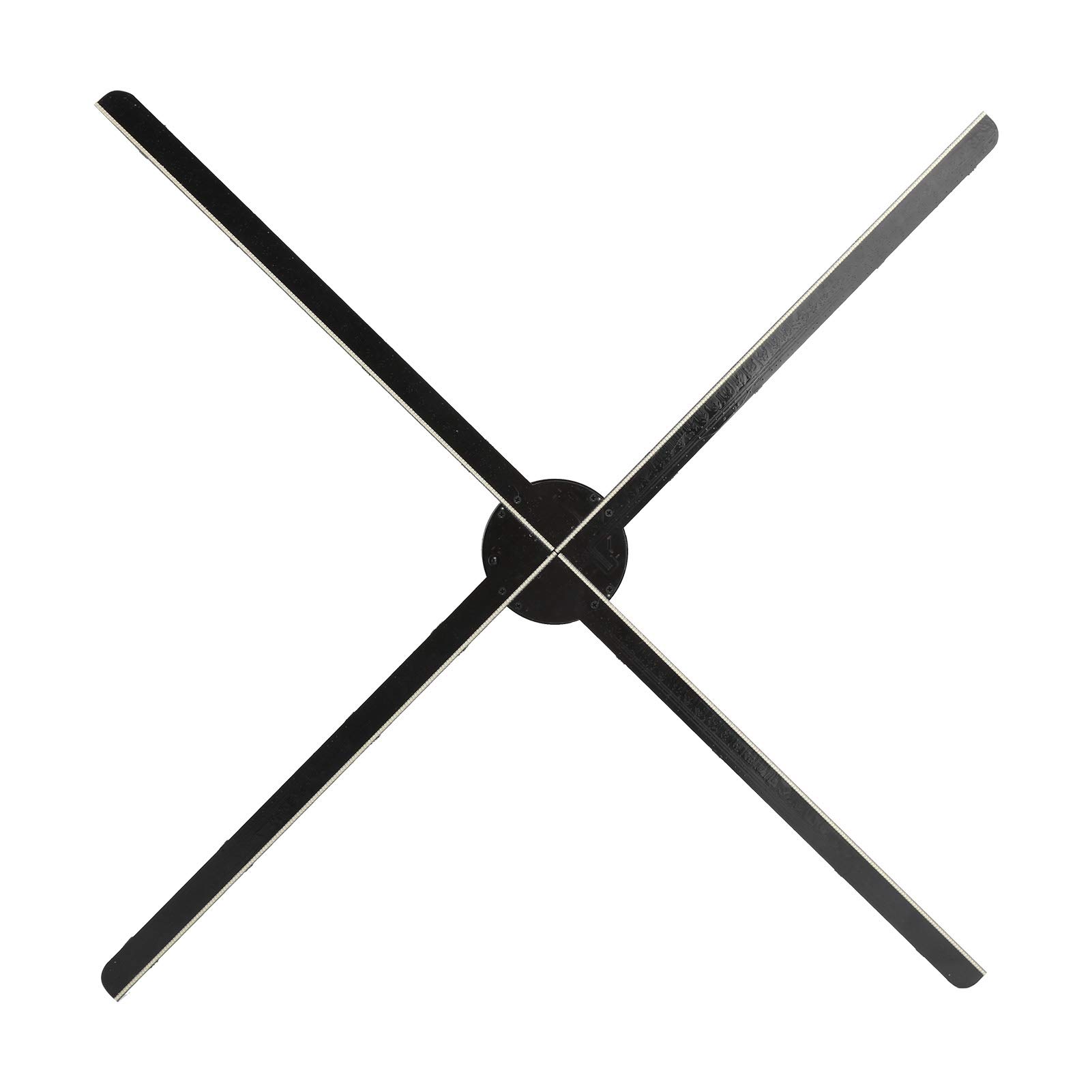 Bindpo 3D Hologram Fan, 65CM 3D Hologram Fan Advertising Holographic Projector Naked Eye 3D Rotating Electric Fan Advertising Projecto, for Shop, Mall, Party Advertising Display(US)
