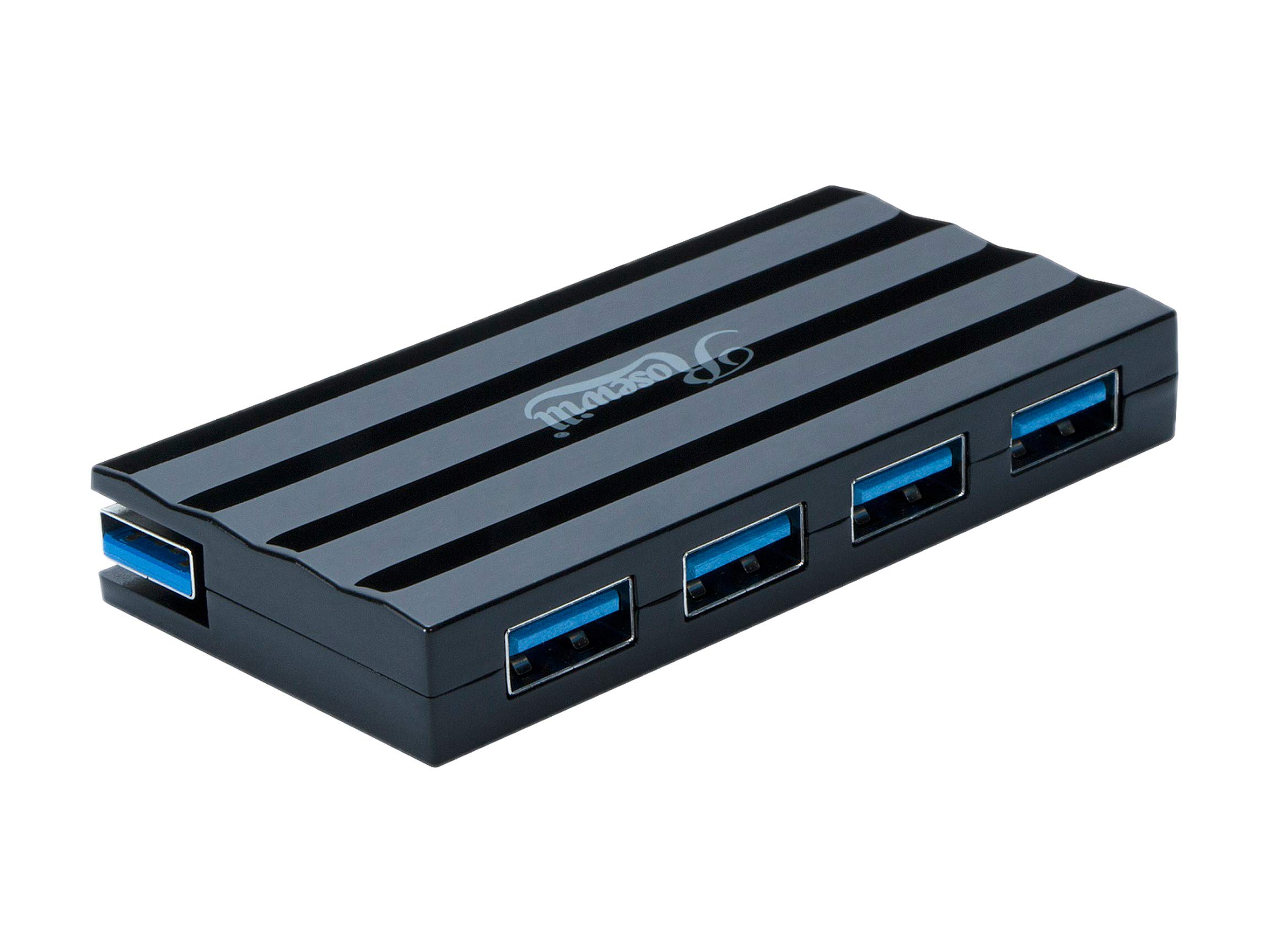 Rosewill RHB-320B USB 3.0 4 Ports Mini Hub with Built-in Cable