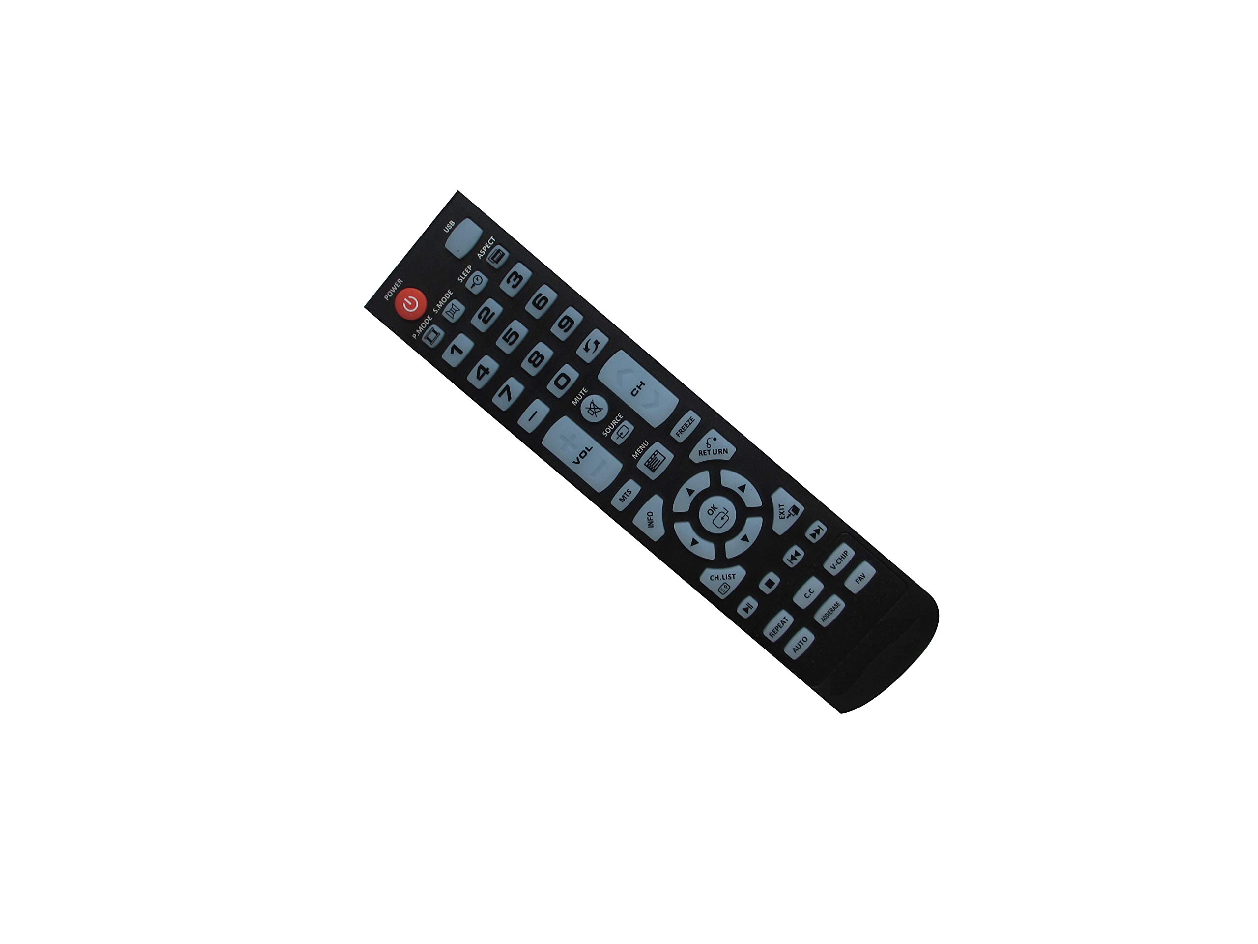 HCDZ Replacement Remote Control for Element ELFJ4816H ELEFW3916 ELEFW581 ELEFW408 ELEFW248 LCD LED HDTV TV