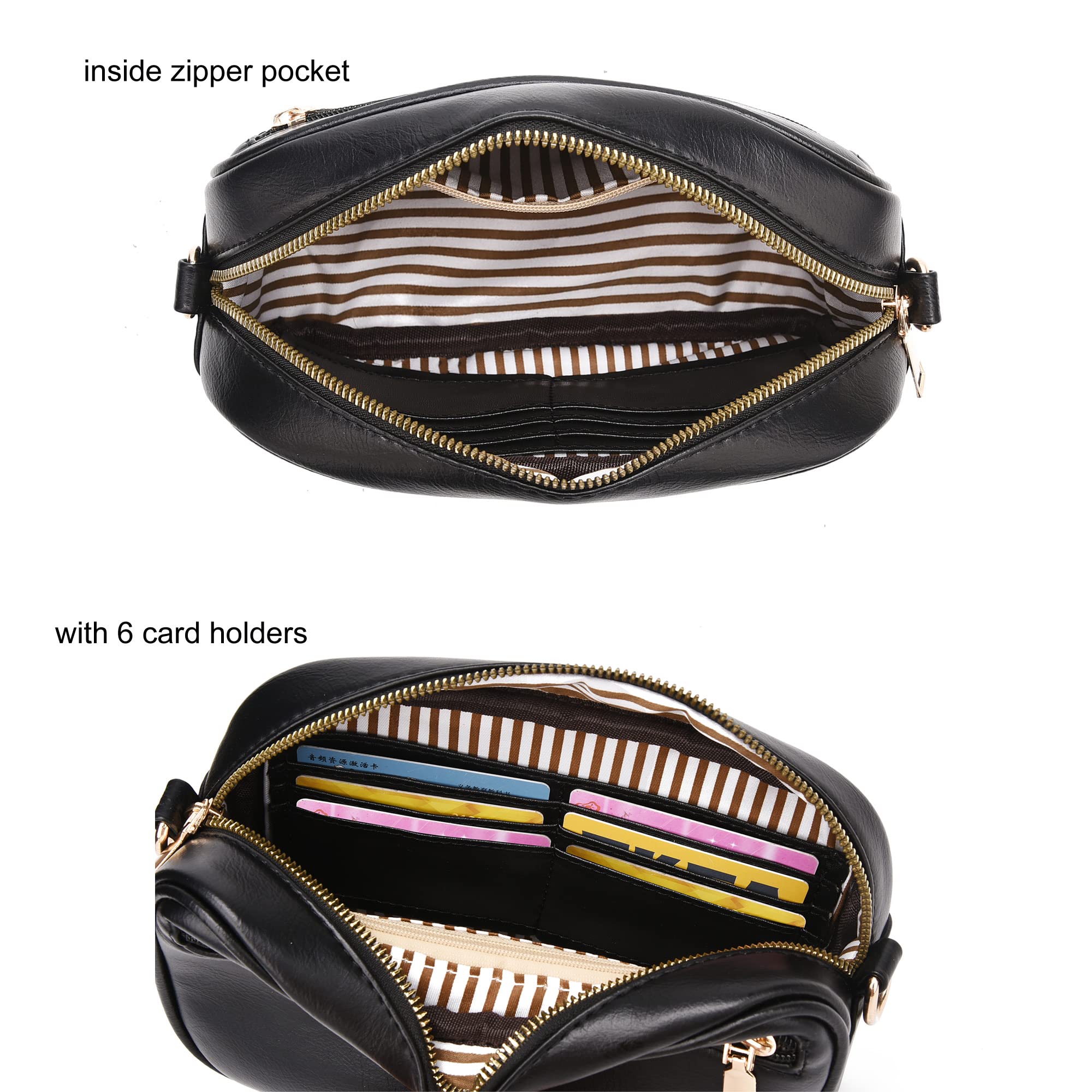 Barsine Crossbody Bags for Women Small Vegan Leather Purses with Coin Purse