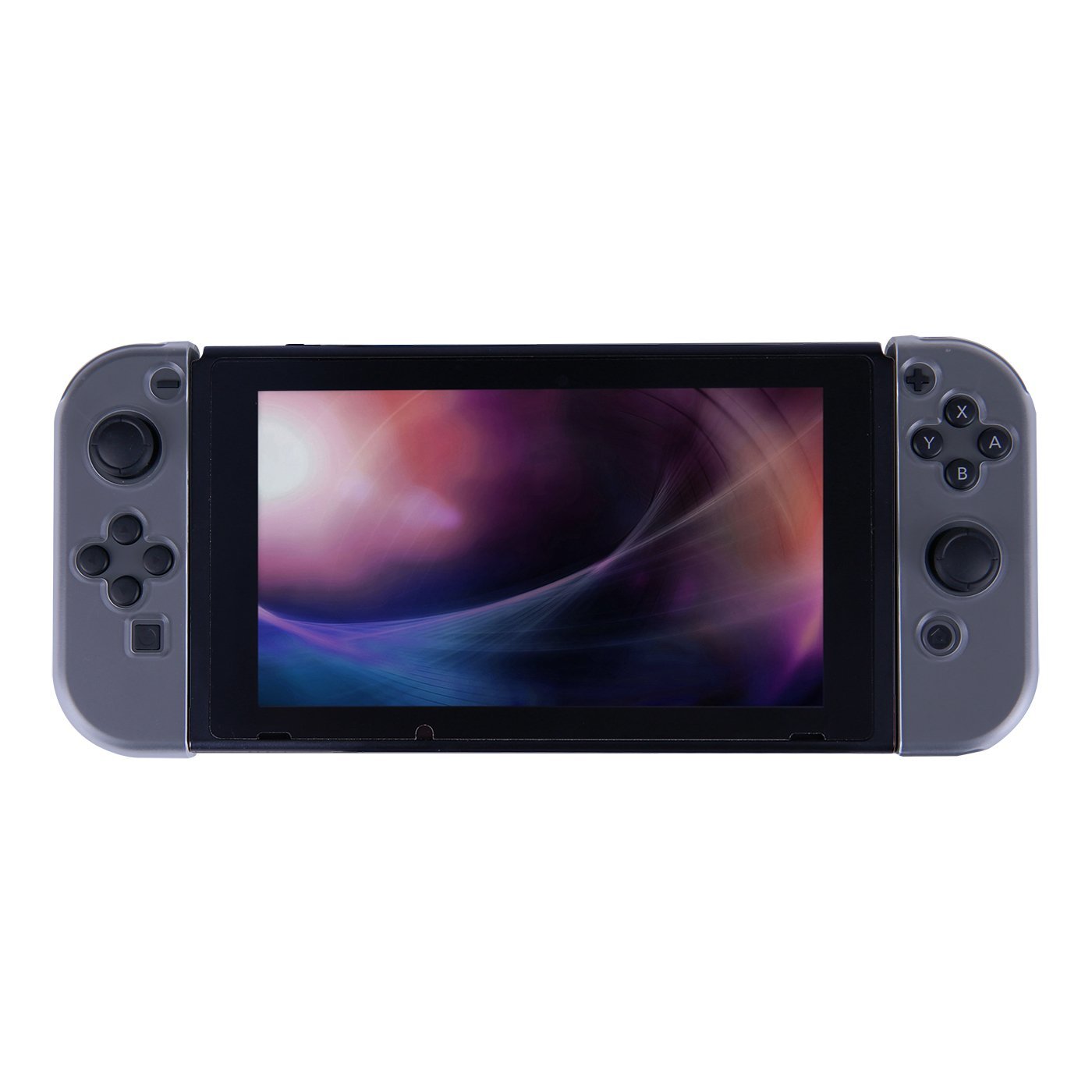 HDE Protective Cover for Nintendo Switch Joy-Con Controller Plastic Protectors Snap On Shell with Comfort Contoured Back (Clear)