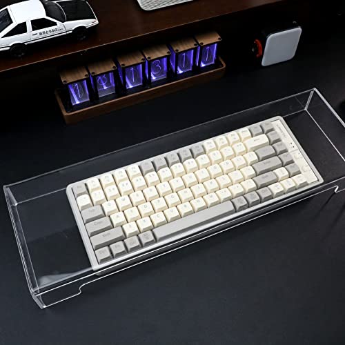 Cabilock Acrylic Keyboard Cover Desktop Keyboard Protector Keyboard Cover Anti- Cat Clear Keyboard Protector Computer Keyboard Mice Accessories (18.5x5.9x1.8 inch)