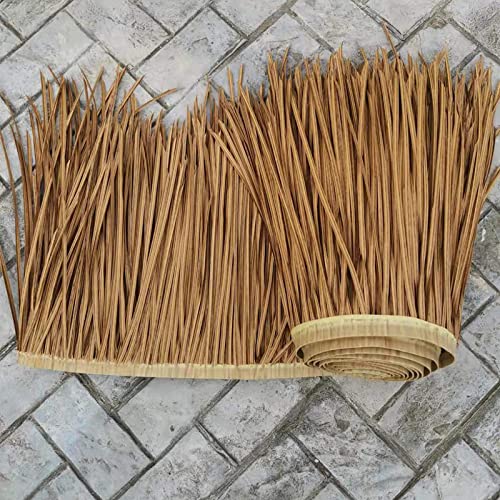 Pealihuy Palm Thatch Tiki Hut Bar Garden Boat Blinds Grass Thatch Roof Decoration Tiki Hut Grass Roof Umbrella Cover Mini Bar Roof and Patio Sunshade,5 PCS