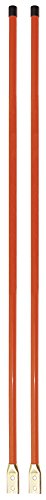 Buyers Products 1308115 Fluorescent Nylon Orange Guide Kit, 3/4" X 48", Bolt-On, Aftermarket Snow Plow Blade Marking Guide Kit, Bumper Guides For Pickup Trucks, Bumper Sights And Road Safety