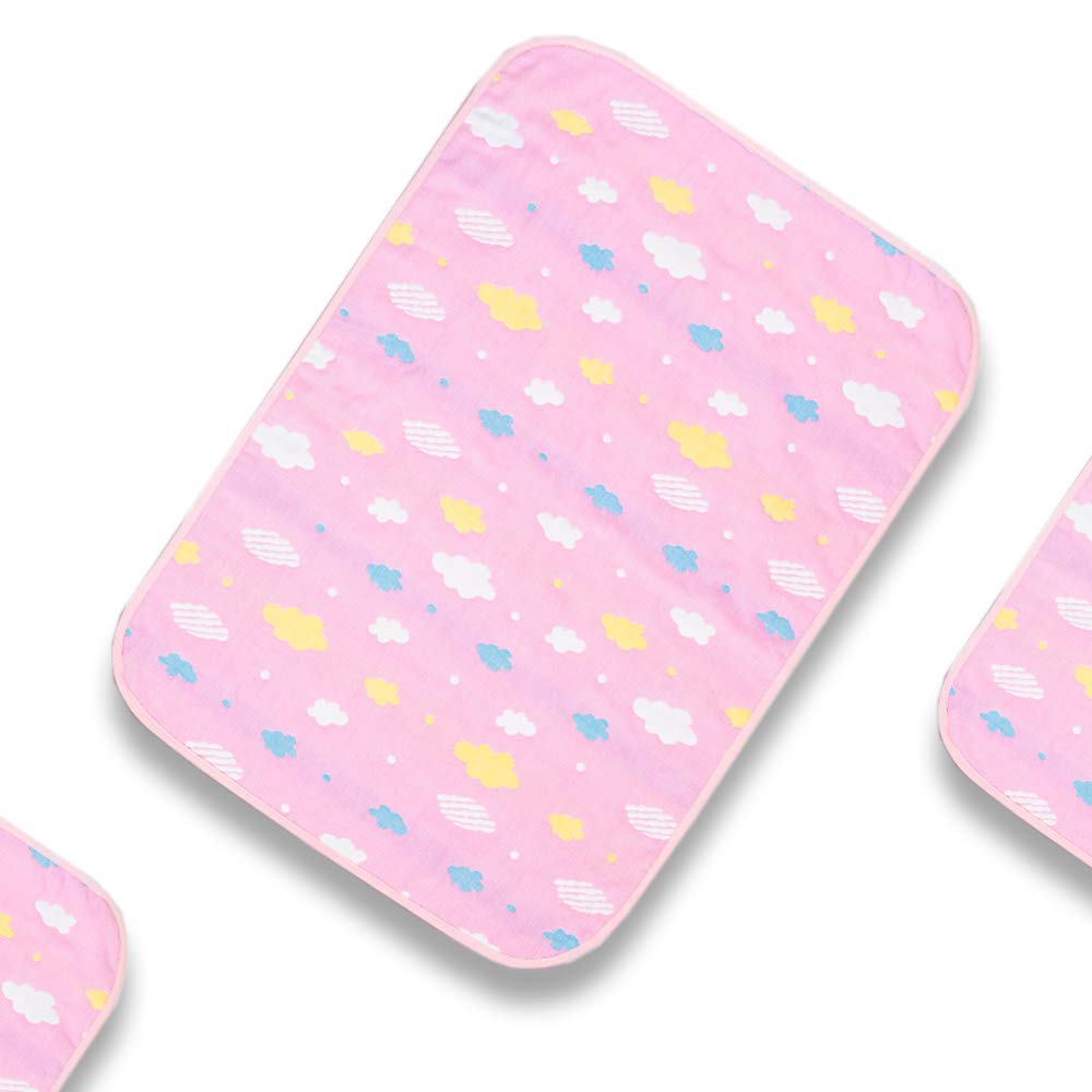 Baby Diaper Changing pad, Reusable Oversized Waterproof pad, Breathable Diaper pad (32x28in), Machine Washable Portable Diaper pad,(Pink), Dr. Becky.