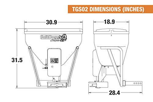 Buyers Products TGS02 SaltDogg 4.0 Cubic Foot Tailgate Salt Spreader