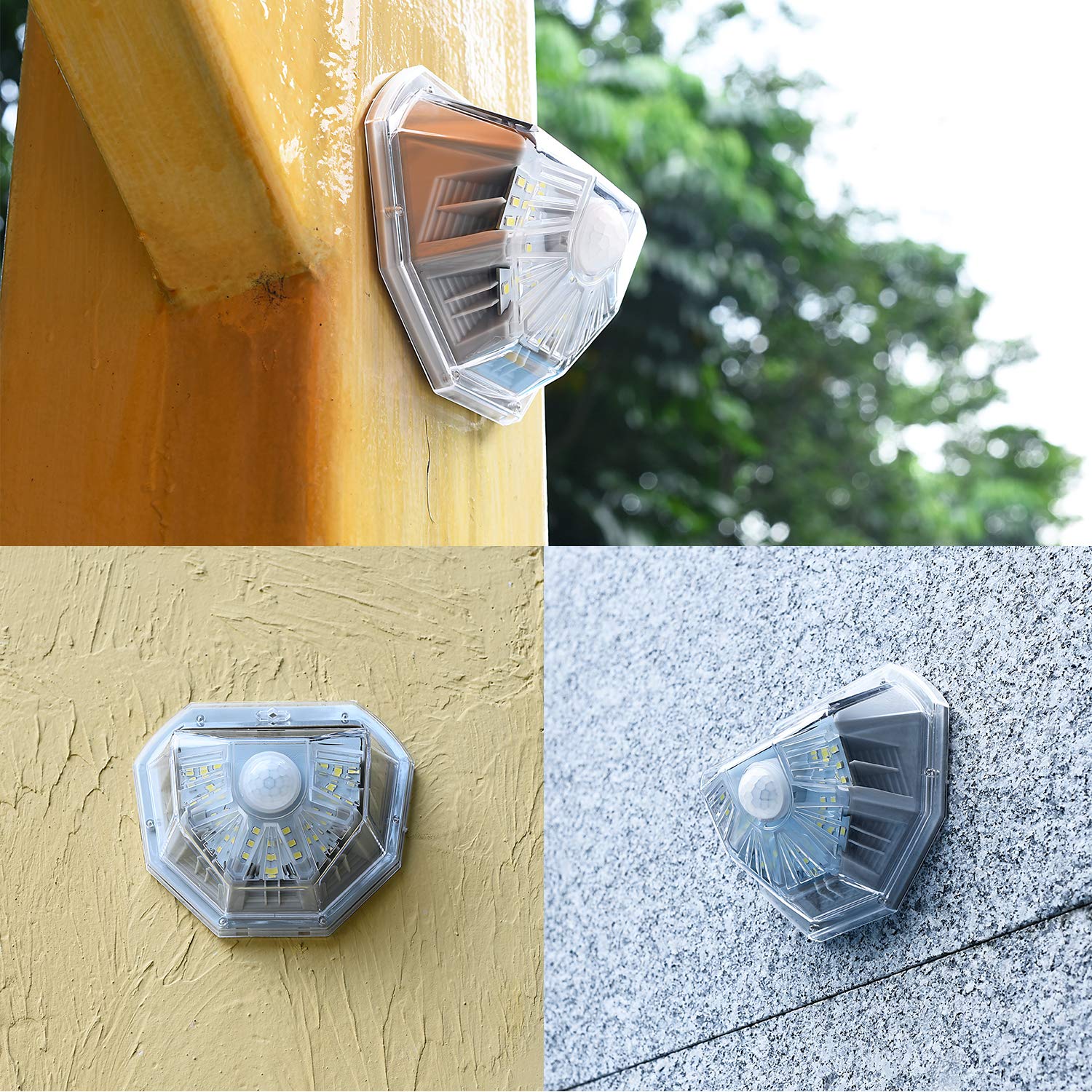 InPoTo Solar Lights Outdoor, Solar Motion Sensor Lights Outdoor , 40 LEDs 2-in-1 Solar Powered LED Wall Lights, IP67 Waterproof Security Lights for Home ,Garden ,Backyard, Front Door Use