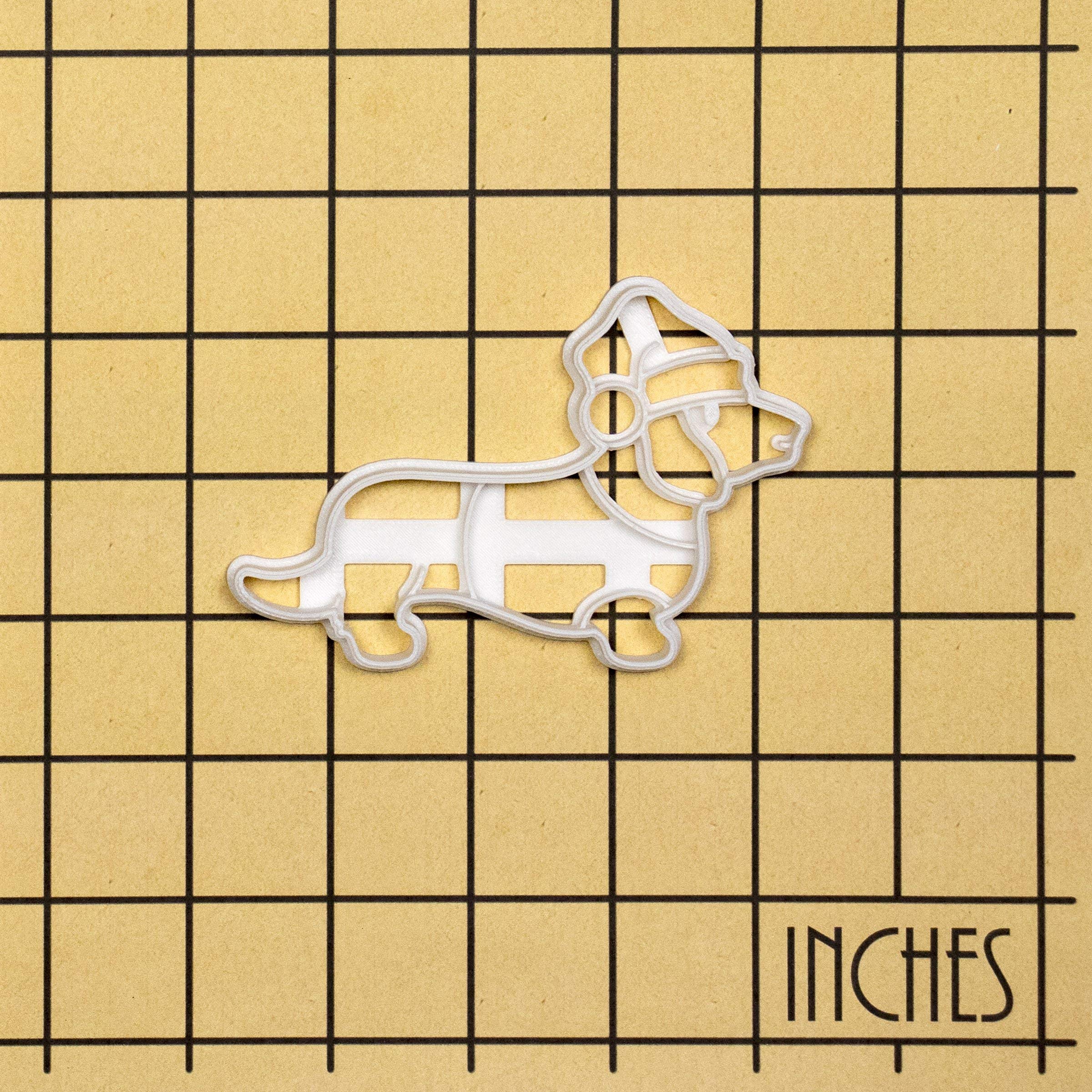 Christmas Dachshund cookie cutter, 1 piece - Bakerlogy