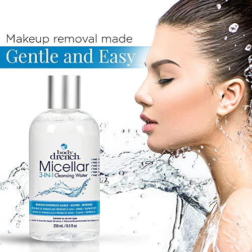 Body Drench Micellar 3-In-1 Cleansing Water β Removes Waterproof Makeup, 8.5 fl oz