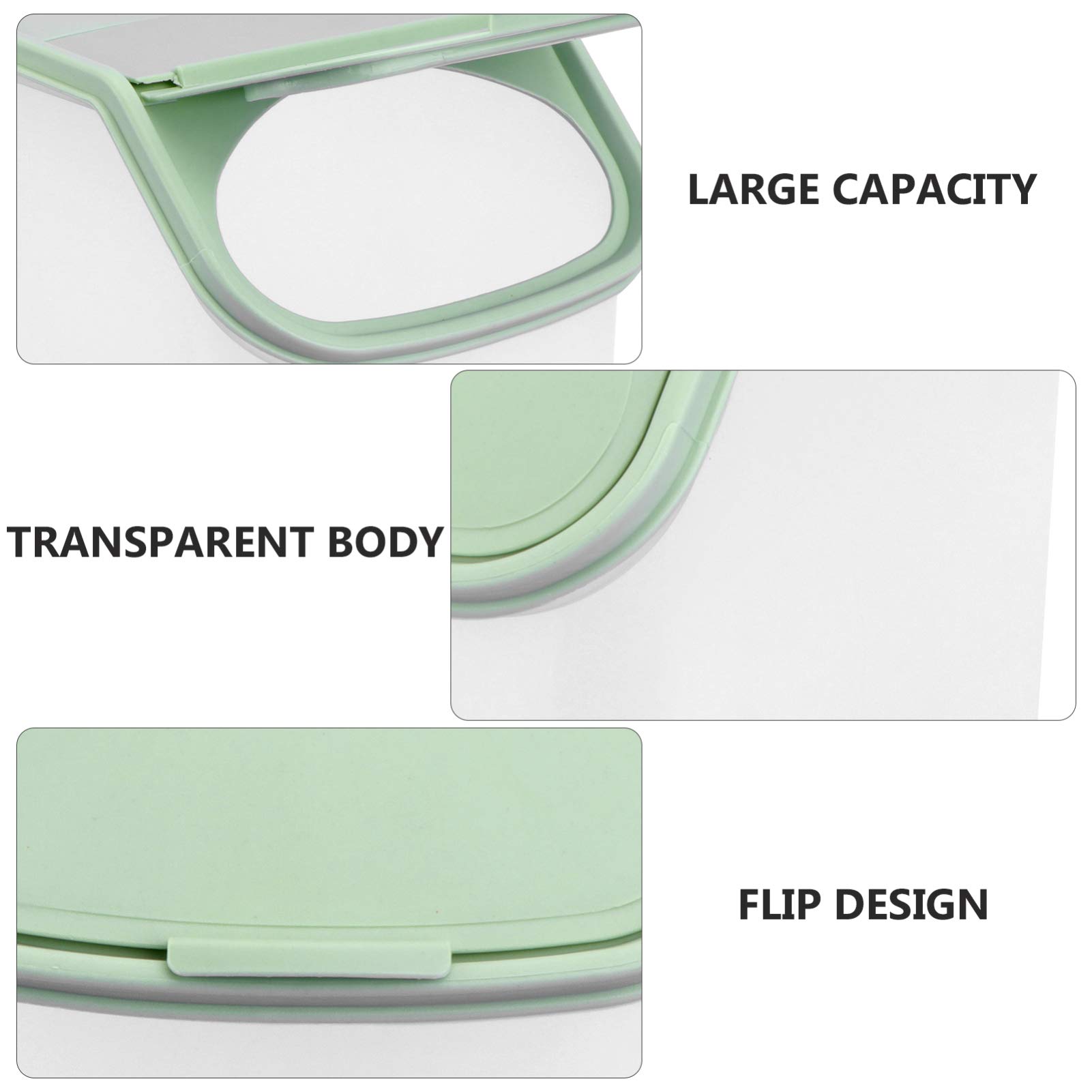 Cabilock Large Food Storage Container with Flip Lid Airtight Rice Bin Transparent Dry Food Organizer Pet Food Containing Box for Snacks Sundries