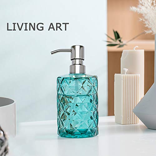 Chrome Soap Dispenser Pump Replacement - Silver 304 Rust Proof Stainless Steel Lotion Dispenser Pumps Replacement for Standard 28/400 Neck Size Regular Mouth Bottles,2 pcs