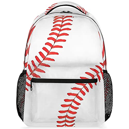 Baseball Backpack for Boys, Sports Baseball Print Backpack, 16 Inches Softball Bag Waterproof Travel Boys Girls Laptop Backpack