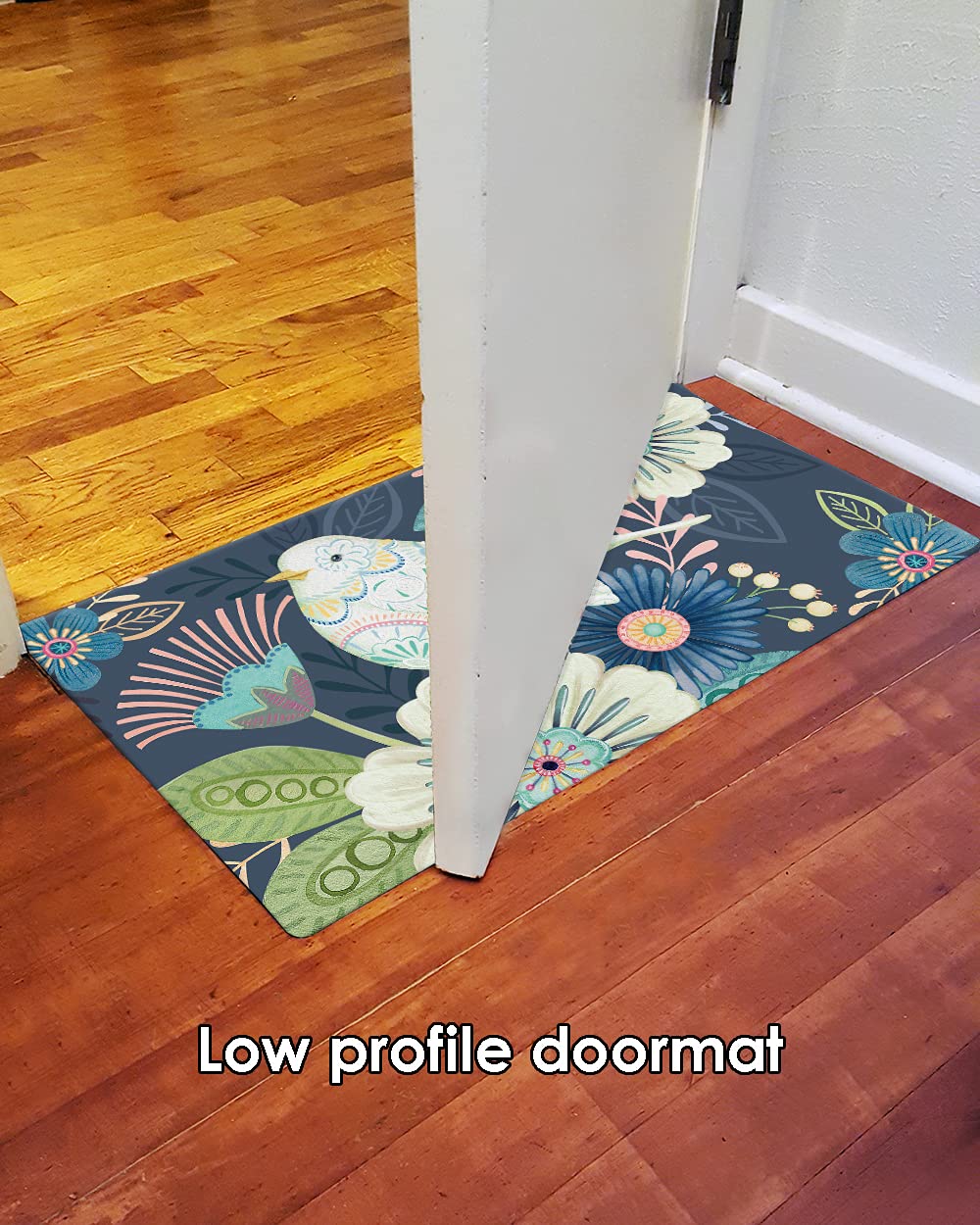 Toland Home Garden 800516 Boho Bird Spring Door Mat 18x30 Inch Bird Outdoor Doormat for Entryway Indoor Entrance