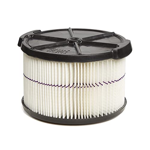 CRAFTSMAN CMXZVBE38741 1/2 Height Purple Stripe General Purpose Wet/Dry Vac Replacement Filter for 3 and 4 Gallon Shop Vacuums