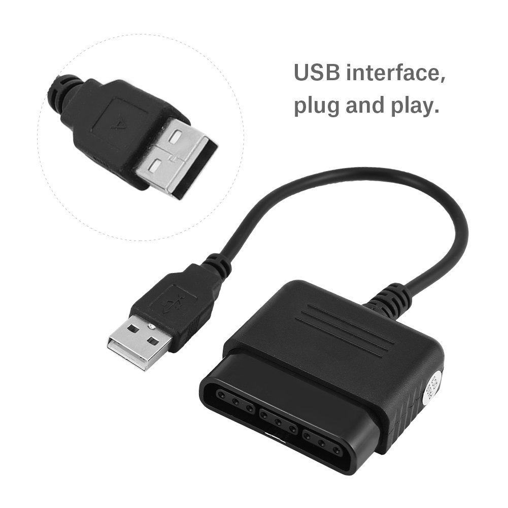 Socobeta USB Adapter Converter Compatible with Playstation1/2 Controller PS1 PS2 to PS3 PC