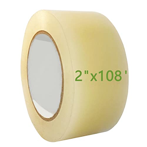 Greenhouse Plastic 6 mil Reinforced Tape, Greenhouse Repair Tape, Greenhouse Tape Greenhouse Repair Tape Clear to Repair Polyethylene Rip Poly Patch Repair kit(2" x108')